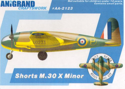 Anigrand Craftswork AA2123 Miles M.30 X Minor - Blended fuselage-wing project