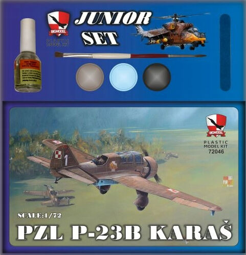 Big Model JS72046 PZL P-23B Karaś - Junior Set