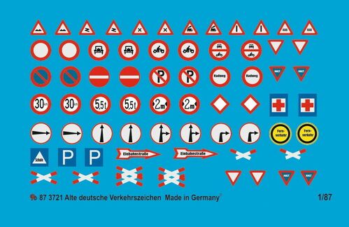 Peddinghaus-Decals 3721 Old German Traffic Signs