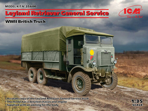 ICM 35600 Leyland Retriever General Service, WWII British Truck (100% new molds)