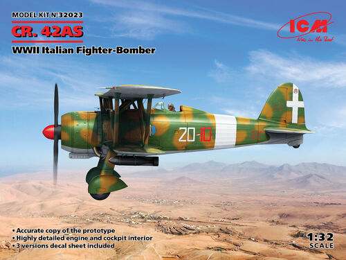 ICM 32023 CR. 42AS, WWII Italian Fighter-Bomber