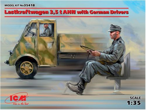 ICM 35418 Lastkraftwagen 3.5 t AHN with German Drivers