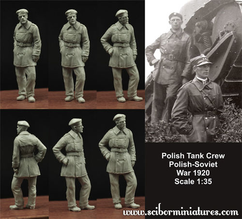 Scibor Monstrous Miniatures 35HM0010 Polish FT17 Tank Crew