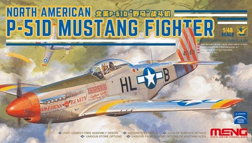 Meng Model LS006 North American P-51D Mustang Fighter