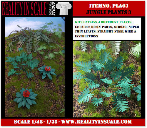 Reality in Scale PLA03 Jungle Plants 3