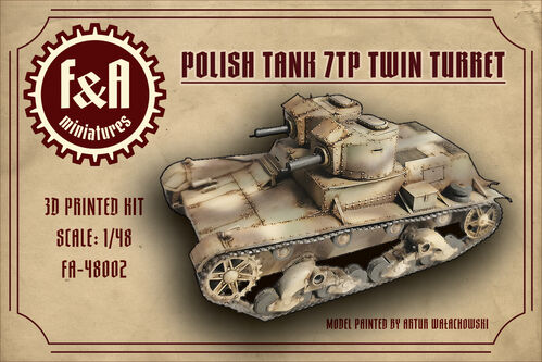 F&A Miniatures 48002 Polish Tank 7TP Twin Turret