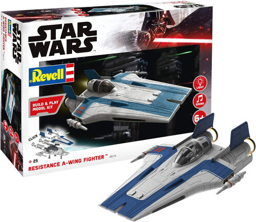 Revell 06773 Build & Play Resistance A-Wing Fighter (Blue) (Build & Play)