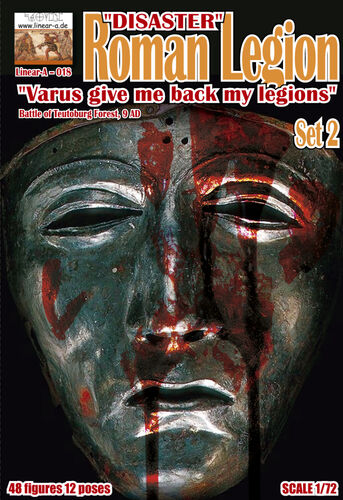 Linear-A 018 Roman Legion Command Set 2 - 'Varus give me back my legions' (48 figures in 12 poses)