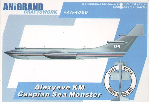 Anigrand Craftswork AA4066 Alexeyev KM Ekranoplan - Caspian Sea Monster