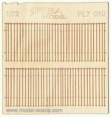 Model scene PL7-010 Straight cut privacy fence