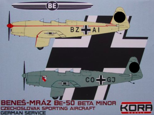 Kora Models 72226 Beneš-Mráz Be.50 Beta Minor - German service