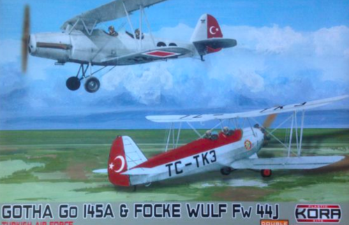Kora Models KPK7264 Gotha Go-145A & Focke Wulf Fw 44J Turkish AF-Double kit