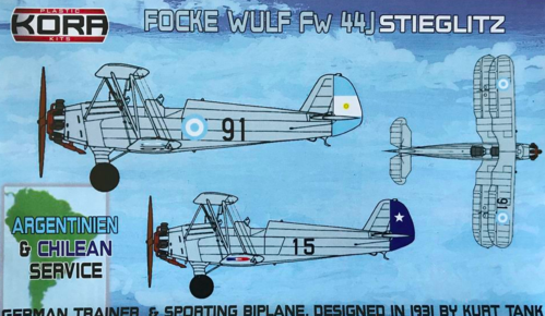Kora Models KPK7292 Focke Wulf fw 44J Argentina and Chile service