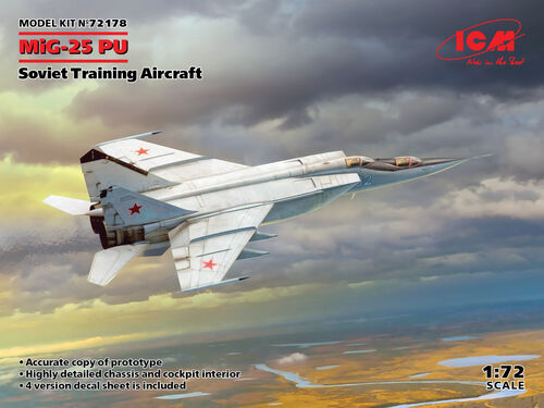 ICM 72178 MiG-25PU Soviet Training Aircraft