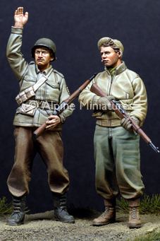 Alpine Miniatures 35110 WW2 US infantry Set (2 figs)