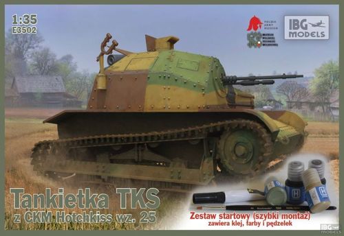 IBG E3502 Tankietka TKS z CKM Hotchkiss wz. 25 - Zestaw startowy szybki montaż