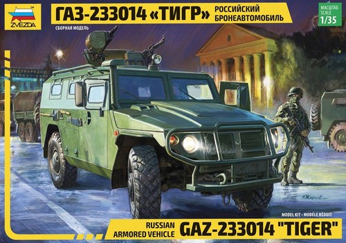Zvezda 3668 Russian Armored Vehicle GAZ-233014 "Tiger"