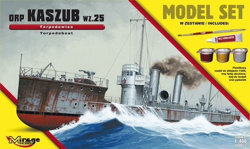 Mirage-Hobby 840063 ORP 'KASZUB' 1925 (Polski Okręt Torpedowy) (MODEL SET)