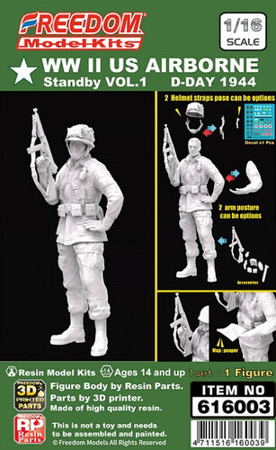 Freedom Model Kits 616003 US WWII Airborne Standby Volume 1 (D-Day 1944)