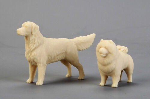 Hobby design HD03-0570 Adorable Pet - Golden Retriver and Chow Chow