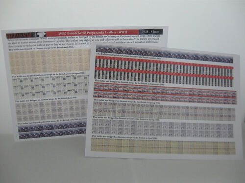 Reality in Scale 35067 British Aerial Propaganda Leaflets