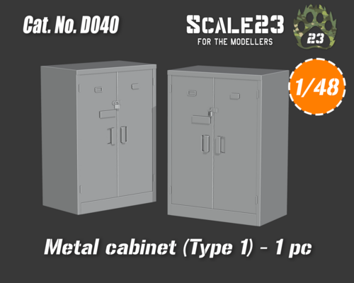 Scale23 48-D040 Metal cabinet (Type 1) - 1 pc