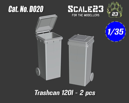 Scale23 35-D020 Trashcan 120l - 2 pcs