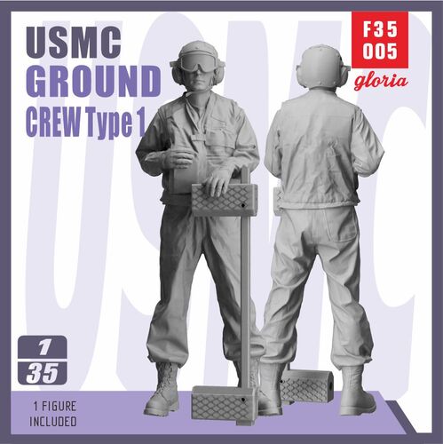 Gloria Model F35005 USMC LHA/LHD Ground Crew (Type 1) (1 Figure)
