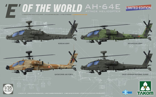 Takom 2603 'E' OF The World AH-64E Attack Helicopter (Limited Edition)