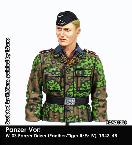 Rado Miniatures 35059 Panzer Vor! - W-SS Panzer Driver (Panther/Tiger II/Pz IV), 1943-45