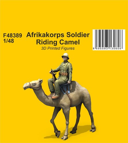 CMK F48389 Afrikakorps Soldier Riding Camel 3D