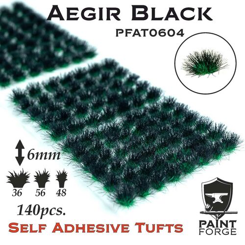 Paint Forge PFAT0604 Aegir Black Alien Tufts 6mm