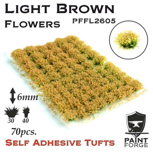 Paint Forge PFFL2605 Light Brown Flowers 6mm
