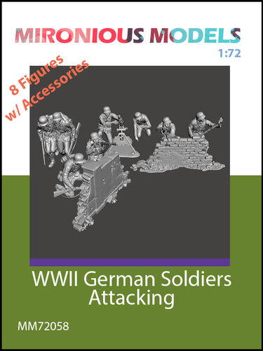 Mironious Models 72058 WWII German Soldiers Attacking