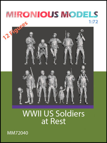 Mironious Models 72040 WWII US Soldiers at Rest