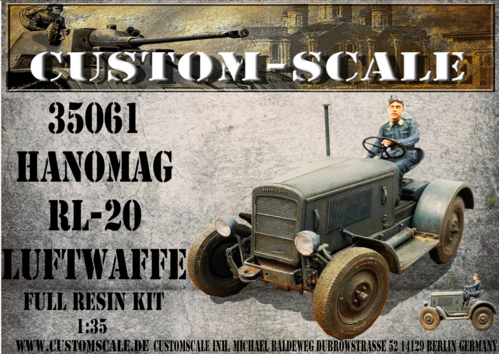 Custom scale 35108 Hanomag RL-20 Luftwaffe