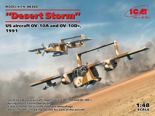 ICM 48302 Desert Storm US aircraft OV-10A and OV-10D+, 1991