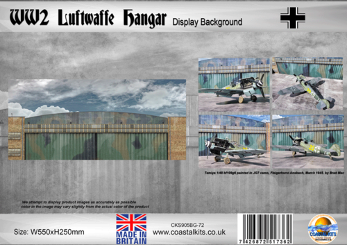 Coastal kits S905BG-72 WW2 Luftwaffe Hanger Background