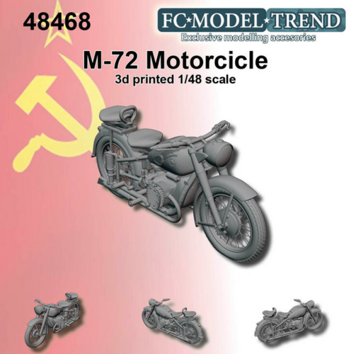 FC ModelTrend 48468 Soviet motorcycle WWII M-72