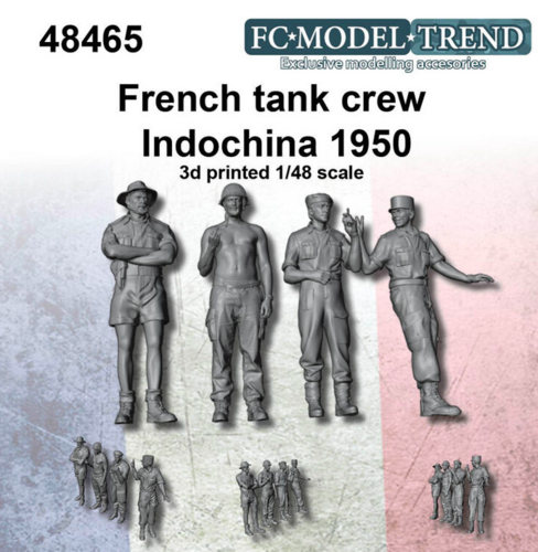 FC ModelTrend 48465 French tank crew, Indochina 1950