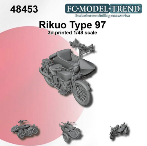 FC ModelTrend 48453 Rikuo Type 97 with sidecar