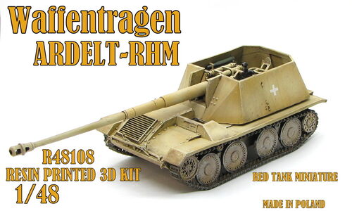 RED TANK MINIATURE 48108 Waffentrager 8,8cm Ardelt-Rheinmetall