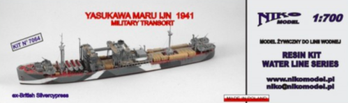 NIKO MODEL 7064 YASUKAWA MARU IJN military transort 1941