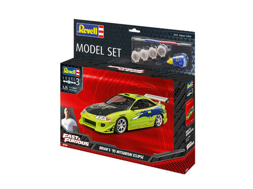 Revell 67691 Fast & Furious Brian's 1995 Mitsubishi Eclipse - Model Set