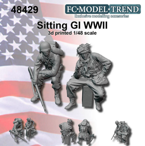 FC ModelTrend 48429 WWII sitting GI