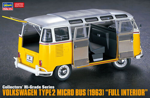 Hasegawa CH48 51048 Volkswagen Type2 Micro Bus (1963) "Full Interior"