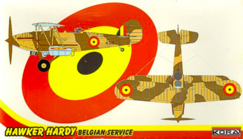 Kora Models 72164 Hawker Hardy Belgian service in Kongo