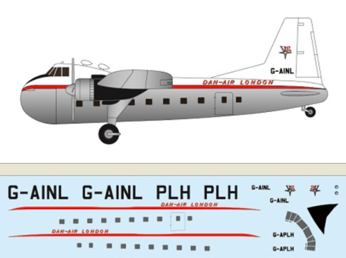 F-RSIN P4102 Bristol 170 Freighter Mk.21 - Dan-Air