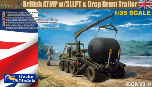 Gecko Models 35GM0018 British ATMP w/SLLPT & Drop Drum Trailer