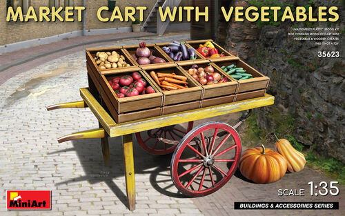 MiniArt 35623 Market Cart With Vegetables